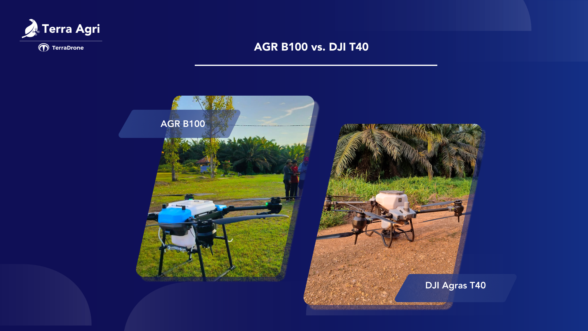 Expert Recommendation Fertilizing Drone Spreader: AGR B100 vs. DJI T40 - Terra Drone Agri